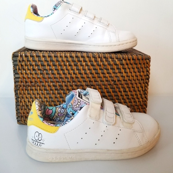 adidas | Shoes | Adidas Kevin Lyons X Stan Smith Cf J Playful Artwork ...